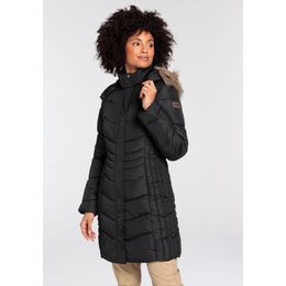 Steppmantel Icepeak "PAIVA", Damen, Gr. 46, schwarz, Obermaterial: 100% Polyester. Futter: 100% Polyester. Wattierung: 100% Polyester, Mäntel, Wasserabweisend, Windabweisend & Atmungsaktiv