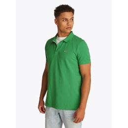 Poloshirt Tommy Jeans "TJM SLIM PLACKET POLO EXT", Herren, Gr. S, grün (coastal grün), Piqué, Obermaterial: 100% Baumwolle, slim fit, Shirts