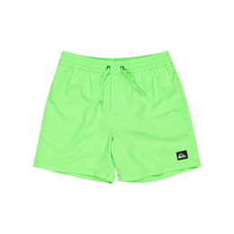 Badeshorts Quiksilver "Everyday Solid Volley 14"", Kinder, Gr. 16, grün (grün gecko), 100% Polyester, Badehosen