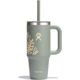 Hydro Flask Thermobecher "All Around Travel Tumbler in den Größen 24 oz/ 32 oz / 40 oz", 28,96cm, 709ml, 1 Stk.botanical bliss agave, Trinkgefäße,