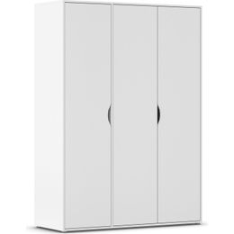 Drehtürenschrank Rauch "Kleiderschrank Schrank Garderobe Wäscheschrank NARAI viel Stauraum", weiß (alpinweiß), B:140cm H:194cm T:53cm, Holzwerkstoff, Schränke, Griffausfräsungen für eine grifflose Optik TOPSELLER MADE IN GERMANY