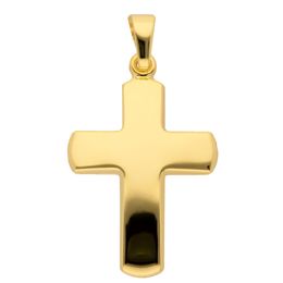 Adelia´s Kettenanhänger ADELIA´S "Damen Gold Schmuck 585 Gold Kreuz Anhänger", gold, Schmuckanhänger, Damen, Gold, Goldschmuck für Damen & Herren