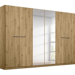 Drehtürenschrank Rauch "Kleiderschrank Schrank Garderobe TOPSELLER OTELI inkl. Inneneinteilung", braun (eiche artisan), B:271cm H:210cm T:54cm, Holzwerkstoff, Schränke, mit zusätzlichen Einlegeböden, optional mit Spiegel MADE IN GERMANY