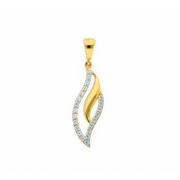 Adelia&acute;s Kettenanh&auml;nger ADELIA&acute;S "Damen Gold Schmuck 333 Gold Anh&auml;nger mit Zirkonia", gold, Schmuckanh&auml;nger, Damen, mit Zirkonia, Gold, Kettenanh&auml;nger, mit Zirkonia Goldschmuck f&uuml;r Damen