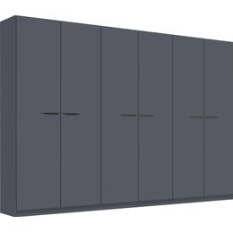 Drehtürenschrank Rauch "Kleiderschrank Schrank Garderobe TOPSELLER OTELI inkl. Inneneinteilung", grau (graumetallic), B:271cm H:210cm T:54cm, Holzwerkstoff, Schränke, mit zusätzlichen Einlegeböden, optional mit Spiegel MADE IN GERMANY