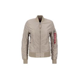 Bomberjacke Alpha Industries "MA-1 TT Light W", Damen, Gr. S, beige (vintage sand), Obermaterial: 100% Nylon, Futter: 100% Nylon, Jacken