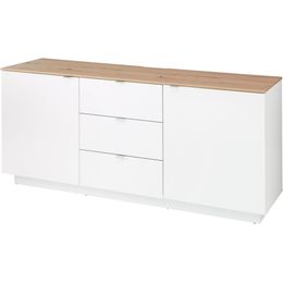 TV-Schrank Innostyle "Core, TV-Sideboard Stellmaß B/H/T 180x77x44 cm", weiß, B:180cm H:77cm T:44cm, FSC-zertifizierter Holzwerkstoff, Schränke, TV-Sideboard mit 2 Holztüren und 3 Schubkästen