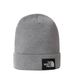 Beanie The North Face "DOCK WORKER RECYCLED BEANIE", Damen, grau, Strick, Baumwolle, unifarben, Mützen, mit Logolabel