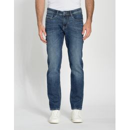 5-Pocket-Jeans Gang "94NICO", Herren, Gr. 33, Länge 34, blau (authentic dunkelblau), Denim/Jeans, Obermaterial: 99% Baumwolle, 1% Elasthan, slim fit lang, Jeans, in zwei verschiedenen Beinlängen im 5-Pocket Style
