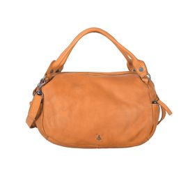 Handtasche Harbour 2nd "Saphira", Damen, Gr. B/H/T: 29cm x 22cm x 13cm, mustard, Rindsleder, Taschen, gewaschendes Rindleder