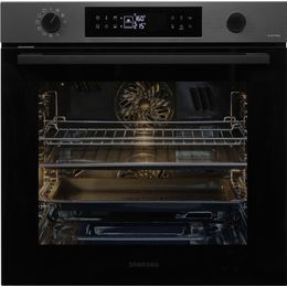 Samsung Pyrolyse Backofen "NV7B44503DB", Energieeffizienz: A+ (A+++-D), schwarz, B:59,5cm H:59,6cm T:57,1cm, Backöfen, Dual Cook – 1 Ofen. Zwei Garräume. Max. Flexibilität. In matter Optik., Topseller