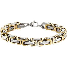 Edelstahlarmband Bruno Banani "Schmuck", gold (edelstahlfarben, gelbgoldfarben), Armbänder, Damen, 21cm, Edelstahl