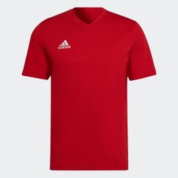 Trainingsshirt adidas Performance "ENT22 TEE", Herren, Gr. 3XL, rot (team power rot 2), Obermaterial: 100% Baumwolle, normal, V-Ausschnitt, Shirts