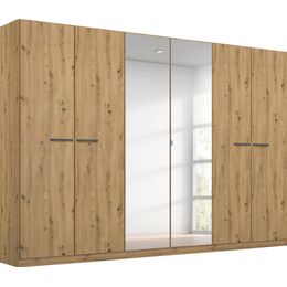 Drehtürenschrank Rauch "Kleiderschrank Schrank Garderobe TOPSELLER OTELI inkl. Inneneinteilung", braun (eiche artisan), B:271cm H:229cm T:54cm, Holzwerkstoff, Schränke, mit zusätzlichen Einlegeböden, optional mit Spiegel MADE IN GERMANY