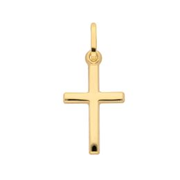 Adelia´s Kettenanhänger ADELIA´S "Damen Gold Schmuck 585 Gold Kreuz Anhänger", gold, Schmuckanhänger, Damen, Gold, Goldschmuck für Damen & Herren