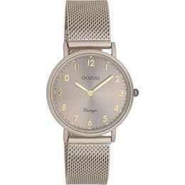Quarzuhr Oozoo, grau (taupe), Armbanduhren, Damen, Armbanduhr, Damenuhr, analog