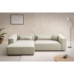 LeGer Home by Lena Gercke "PIARA XXL, Big-Sofa, Cord, Leinenoptik o. Strukturstoff, L-Form" wahlweise Ottomane rechts/links, Kedernaht, extra tiefe Sitzfl&auml;che