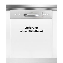 Hanseatic teilintegrierbarer Geschirrspüler "HGTI6082E127735BS", Energieeffizienz: E (A-G), silber (silberfarben), B:59,8cm H:81,5cm T:57cm, Geschirrspüler