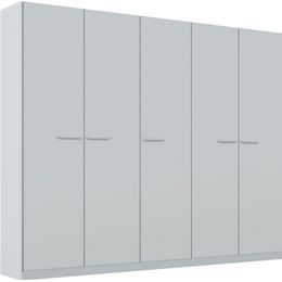 Drehtürenschrank Rauch "Kleiderschrank Schrank Garderobe TOPSELLER OTELI inkl. Inneneinteilung", grau (seidengrau), B:226cm H:229cm T:54cm, Holzwerkstoff, Schränke, mit zusätzlichen Einlegeböden, optional mit Spiegel MADE IN GERMANY