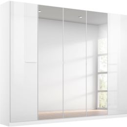 Drehtürenschrank Rauch "Kleiderschrank Schrank Garderobe TOPSELLER OTELI inkl. Inneneinteilung", weiß (alpinweiß, hochglanz weiß), B:226cm H:210cm T:54cm, Holzwerkstoff, Schränke, mit zusätzlichen Einlegeböden, optional mit Spiegel MADE IN GERMANY