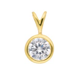 Adelia&acute;s Kettenanh&auml;nger ADELIA&acute;S "Damen Gold Schmuck 333 Gold Anh&auml;nger mit Zirkonia &Oslash; 6 mm", gold, Schmuckanh&auml;nger, Damen, mit Zirkonia, Gold, Kettenanh&auml;nger, mit Zirkonia Goldschmuck f&uuml;r Damen