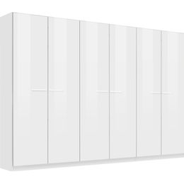 Drehtürenschrank Rauch "Kleiderschrank Schrank Garderobe TOPSELLER OTELI inkl. Inneneinteilung", weiß (alpinweiß, hochglanz weiß), B:271cm H:210cm T:54cm, Holzwerkstoff, Schränke, mit zusätzlichen Einlegeböden, optional mit Spiegel MADE IN GERMANY