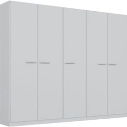 Drehtürenschrank Rauch "Kleiderschrank Schrank Garderobe TOPSELLER OTELI inkl. Inneneinteilung", grau (seidengrau), B:226cm H:210cm T:54cm, Holzwerkstoff, Schränke, mit zusätzlichen Einlegeböden, optional mit Spiegel MADE IN GERMANY
