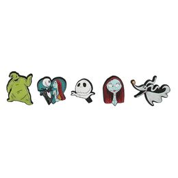 Crocs Kinder Schuhanstecker "Jibbitz Nightmare before Christmas"bunt, PVC, Schuhzubehör, Charms mit ikonischen Weihnachtsmotiven "Nightmare before