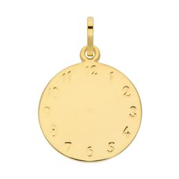 Adelia&acute;s Kettenanh&auml;nger ADELIA&acute;S "Damen Gold Schmuck 333 Gold Anh&auml;nger Taufuhr &Oslash; 14,1 mm", gold, Schmuckanh&auml;nger, Damen, Gold, Kettenanh&auml;nger, Goldschmuck f&uuml;r Damen