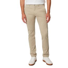 Marc O'Polo Chinohose MARC O'POLO "aus Bio-Baumwoll-Twill", Herren, Gr. 32, Länge 36, beige (soybean), Obermaterial: 97% Baumwolle, 3% Elasthan, unifarben, slim fit normal, Hosen