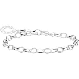 Charm-Armband Thomas Sabo "Classic Klein" Gr. 17, silber (silberfarben), Armb&auml;nder, Damen, 17, Silber 925 (recycelt), Charm-Armband