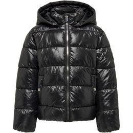 Steppjacke KIDS Only "KOGNEWEMMY SAVANNAH JACKET OTW NOOS", Jungen, Gr. 128, schwarz, Obermaterial: 100% Nylon, unifarben, regular fit, Jacken