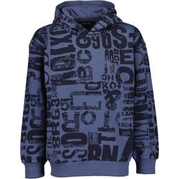 Hoodie Blue Seven "Blue Seven Hoodie", Jungen, Gr. 140, blau (5402, jeansblau), 80% Baumwolle, 20% Polyester, normal, Rundhals, gerader Abschluss, Sweatshirts