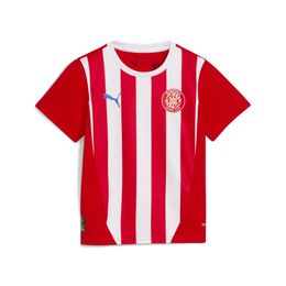 Trainingsanzug Puma "Girona FC 25/26 Heimtrikot Minikit Kinder", Jungen, Gr. 116, weiß rot, Obermaterial: 100% Polyester; Rippe: 100% Polyester, Sportanzüge