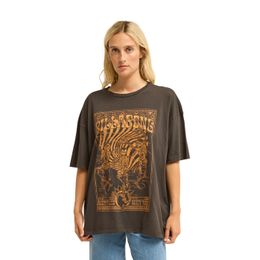 T-Shirt Billabong "Right Place Right Time", Damen, Gr. L, schwarz (off schwarz), Obermaterial: 100% Walkfrottier;, Shirts T-Shirt