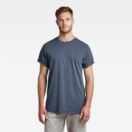 G-Star Raw Kurzarmshirt G-STAR "Lash", Herren, Gr. M, salute gd, Jersey, Obermaterial: 100% Baumwolle, unifarben, normal hüftbedeckend, Rundhals, Umschlagsaum, Shirts, Rundhals, Logoapplikation