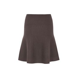 Midirock Soft Rebels "Soft Rebels Skirt SRHenrietta", Damen, Gr. M, 664 coffee bean, Obermaterial: 80% Viskose, 20% Polyamid, Röcke