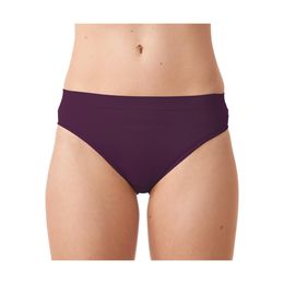 Slip TRIGEMA "TRIGEMA Slip aus Polyamid/Elasthan", Damen, Gr. L, lila (aubergine), 90% Polyamid, 10% Elasthan, Unterhosen