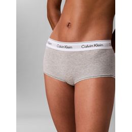 Panty "MODERN COTTON", Damen, Gr. L (40), grau (grau heather), Jersey, Obermaterial: 53% Baumwolle, 35% Modal, 12% Elasthan, Calvin Klein Underwear, meliert, k&ouml;rpernah, Unterhosen Panty, mit breitem B&uuml;ndchen