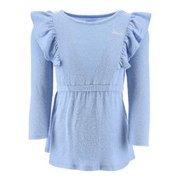 Jerseykleid LEVI'S KIDS, Mädchen, Gr. 12M (80), N-Gr, blau (brunnera blau), Jersey, Obermaterial: 78% Baumwolle, 18% Polyester, 4% Elasthan, Rundhals, Kleider, mit passendem Slip im Set, for Girls