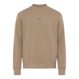 Sweatshirt BOSS Orange "WeSmallcrew", Herren, Gr. S, open gr&uuml;n346, Sweatware, Obermaterial: 100% Baumwolle, relaxed fit, Rundhals, eingesetzt B&uuml;ndchen, Sweatshirts Sweatshirt, mit Logo auf der Brust