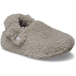 Crocs Kinder Hausschuh "Toddler Classic Cozzzy Slipper", Gr. 25braun, Croslite , Textil, Schuhe, Pantoffel, Clog mit Riemen