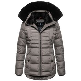 Winterjacke Navahoo "Lissandra", Damen, Gr. M (38), grau (dunkelgrau), Obermaterial: 100% Polyester; Innenseite: 100% Polyester, Jacken Winterjacke, mit hochwertigem Steppdesign