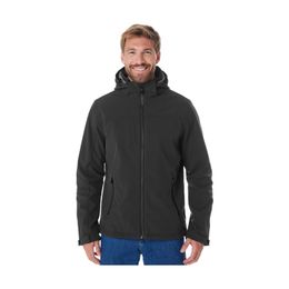 Softshelljacke Killtec "Herren Softshelljacke", Herren, Gr. M, schwarz, Oberseite: 100% Polyester;Rückseite: 100% Polyester, Jacken, Wasserabweisende Softshelljacke mit Fleece, abnehmbarer Kapuze