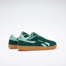 Sneaker Reebok CLASSIC "REEBOK SMASH EDGE", Damen, Gr. 44, gr&uuml;n (collegiate gr&uuml;n, glitch aqua, gum), Leder, Synthetik, Schuhe Sneaker