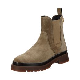 Snowboots Gant "Gant Stiefel Veloursleder/Textil", Damen, Gr. 41, braun, Textil, Veloursleder, Schuhe Snowboots