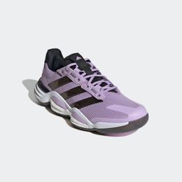 Damen Hallenschuh "STABIL 16 INDOOR", adidas Performance, Gr. 42,5powder plum, core schwarz, cloud weiß, Synthetik, Textil, Schuhe