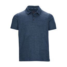Poloshirt Killtec "MN PL SHRT", Herren, Gr. L, blau (dunkelblau), Oberstoff: 94% Polyester, 6% Elasthan, Shirts, Feuchtigkeitstransportierendes, schnelltrocknendes Melange-Poloshirt
