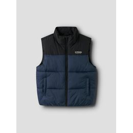 Steppweste name it "NKMMOLE VEST PB", Jungen, Gr. 134, spellbound, Obermaterial: 100% Nylon, unifarben, regular fit normal, hoch geschlossener Ausschnitt, Westen