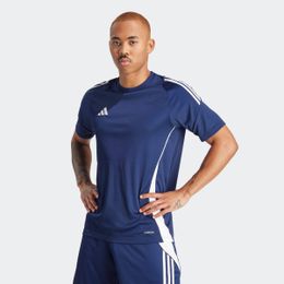 Fußballtrikot adidas Performance "TIRO24 JSY", Herren, Gr. XXL, blau (team navy blau 2, weiß), Obermaterial: 100% Polyester, Rundhals, Trikots